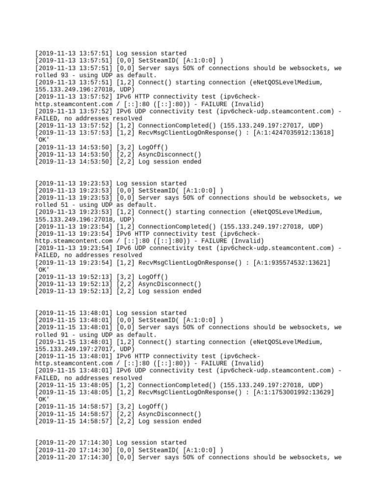 Connection Log 26902 | PDF | I Pv6 | Login
