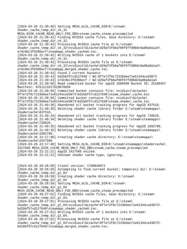 Shader Log | PDF | Computer File | Directory (Computing)