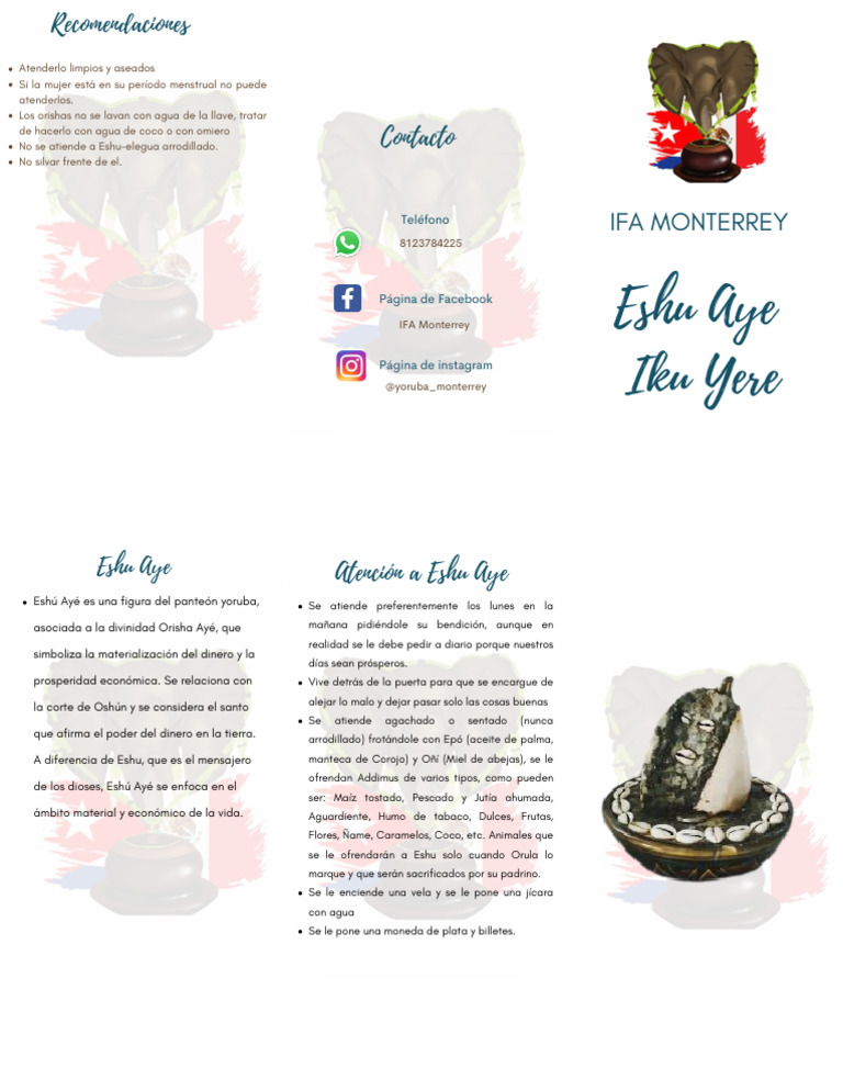 Cómo atender a Eshu Aye correctamente | PDF
