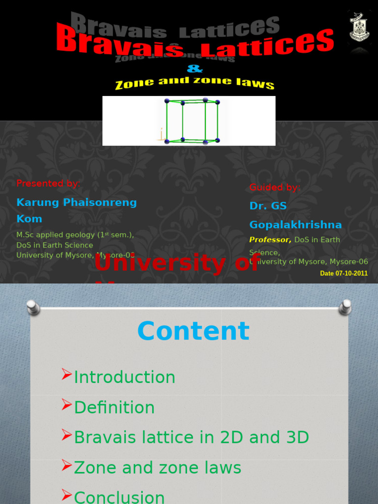 Bravais Lattices | PDF | Crystal Structure | Crystallography
