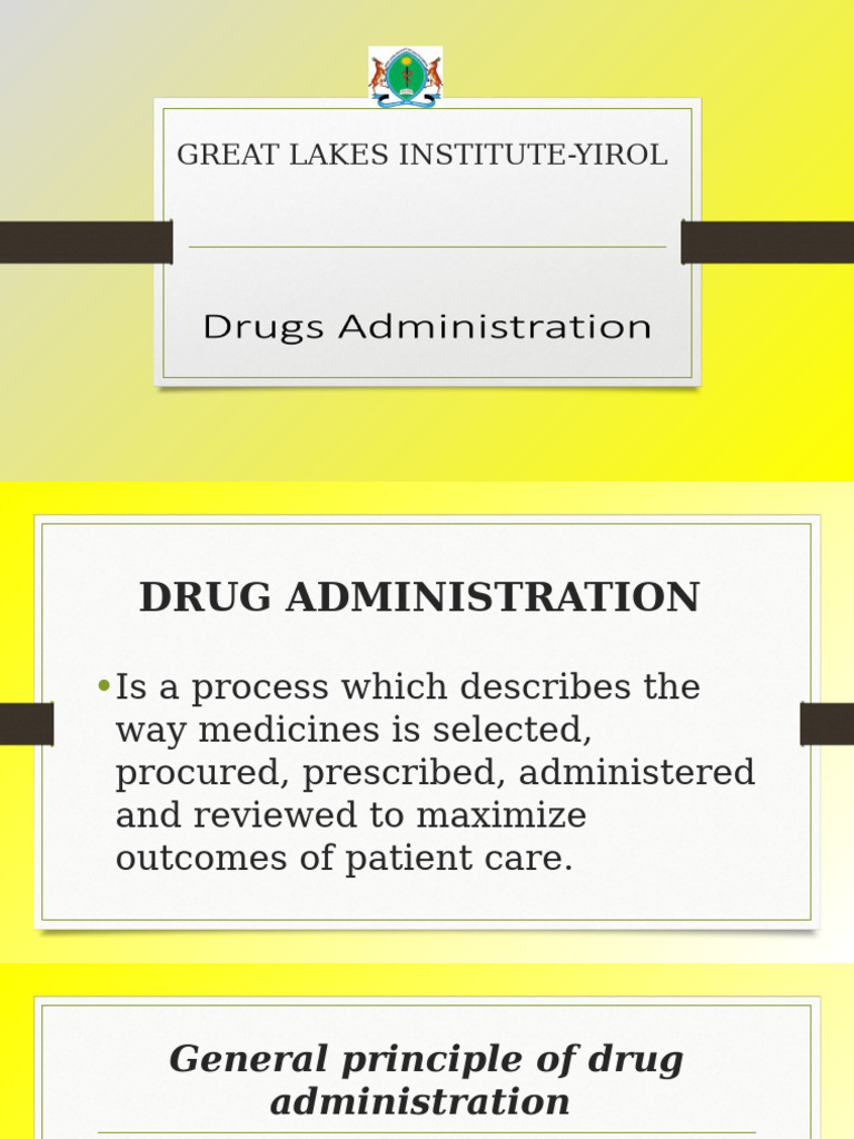 Drugs Administration | PDF | Intravenous Therapy | Injection (Medicine)