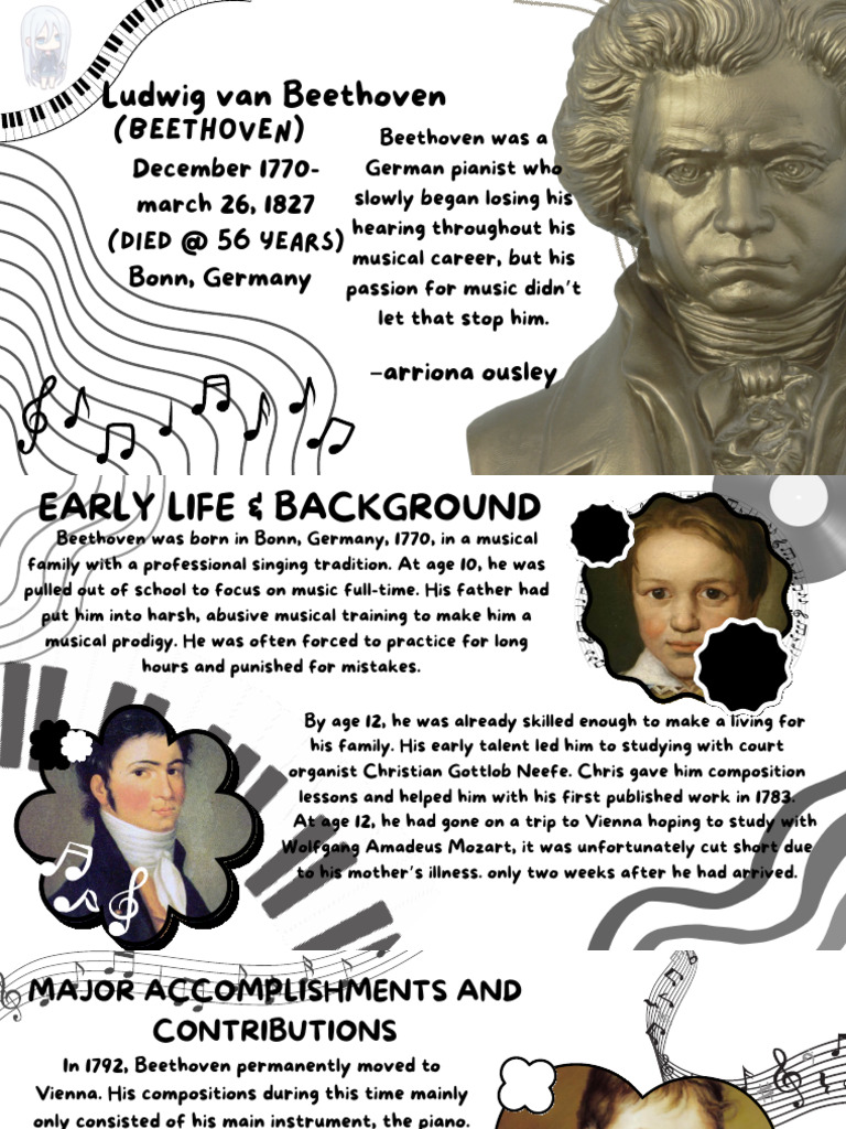 Ludwig Van Beethoven Presentation | PDF | Ludwig Van Beethoven | Musicology