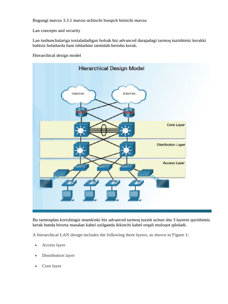 Ccna 3-b 1-Dars Tahlili | PDF