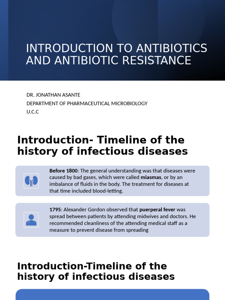 Antibiotics and Antibiotic Resistance | PDF | Antimicrobial Resistance ...