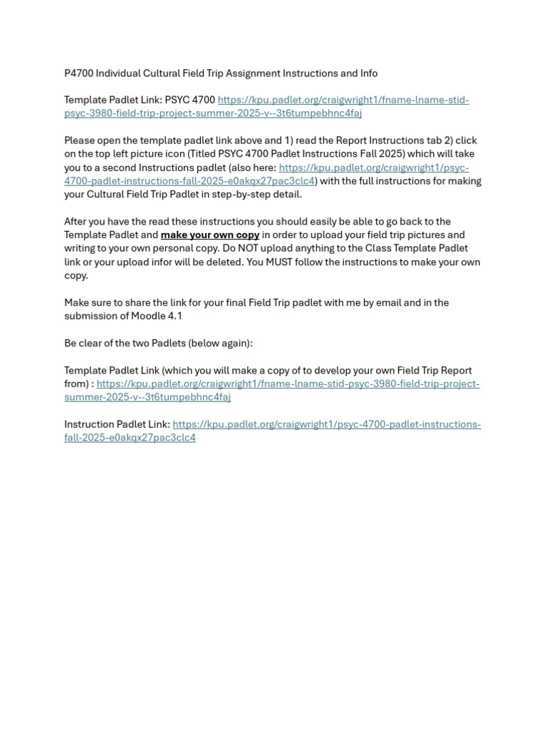 P4700 F2025 Individual Field Trip Assignment Instructions Padlet Links ...