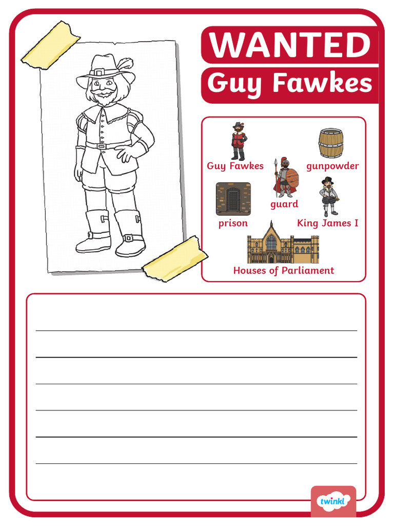 T e 1696791461 The Gunpowder Plot Guy Fawkes Wanted Posters Ver 1 | PDF