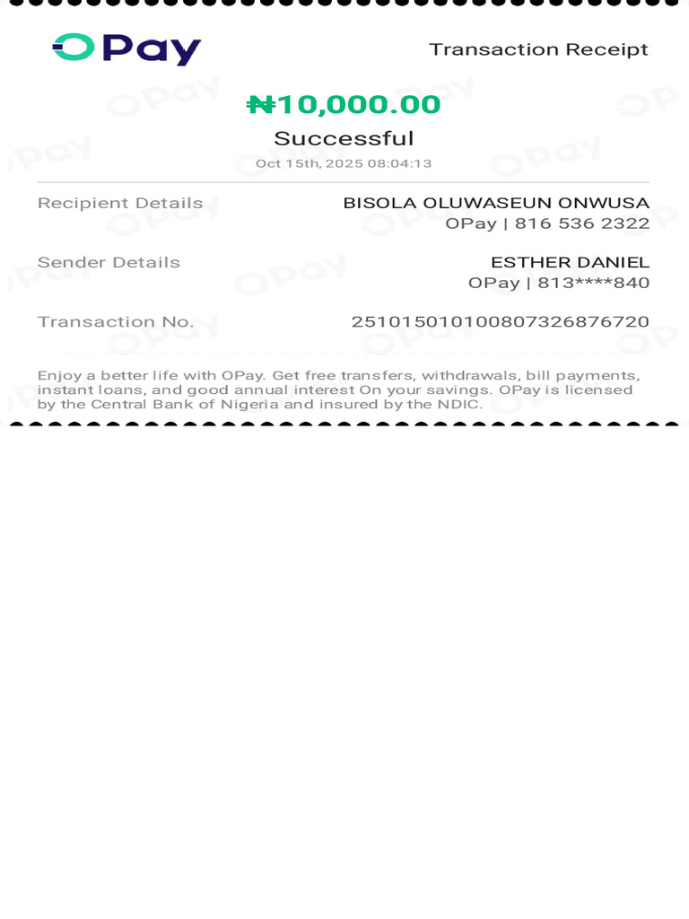 Transaction Receipt-251015010100807326876720 | PDF