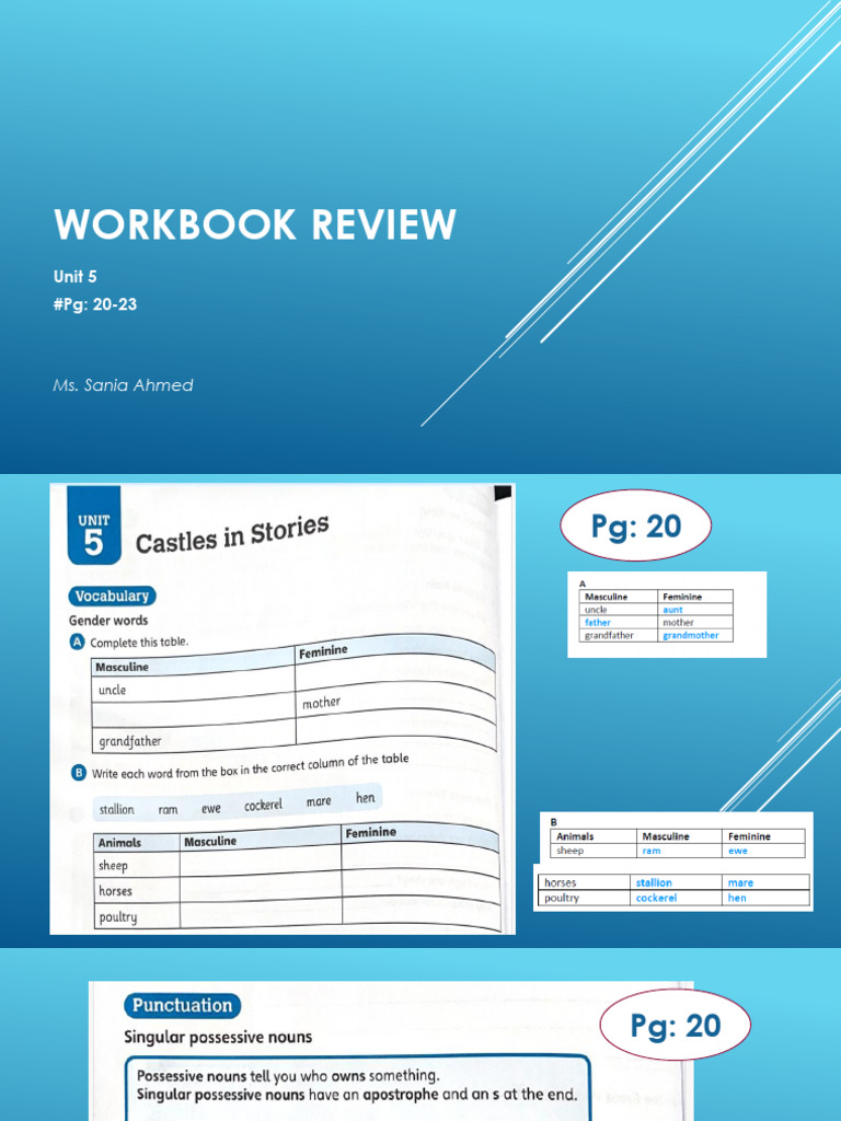 Workbook Unit 5 | PDF