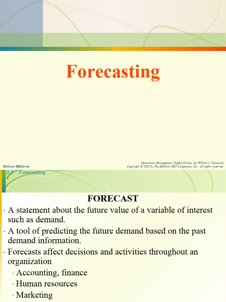 Forecasting | PDF | Forecasting | Mean Squared Error