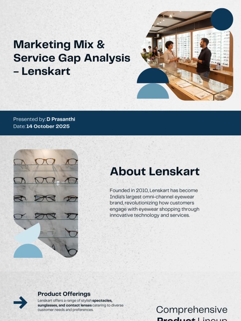 Lenskart – Marketing Mix & Gap Analysis - D.prasanthi(1) | PDF