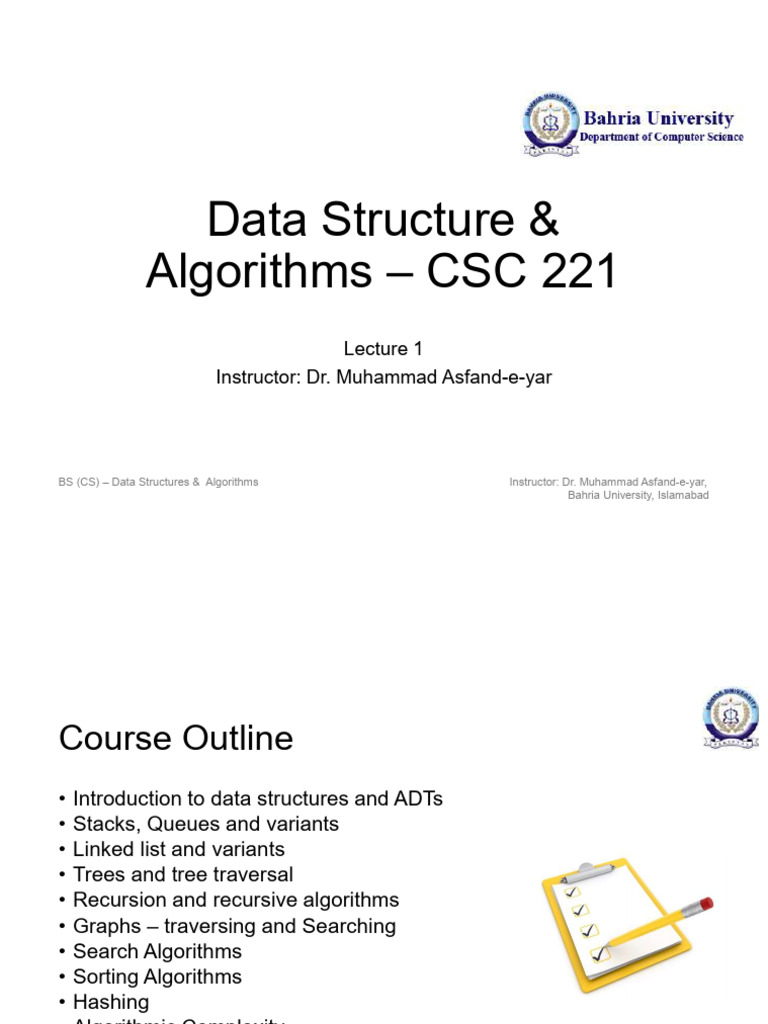 Week 1 Lecture 1 Introduction To DSA 04092025 090248am | PDF | Data ...