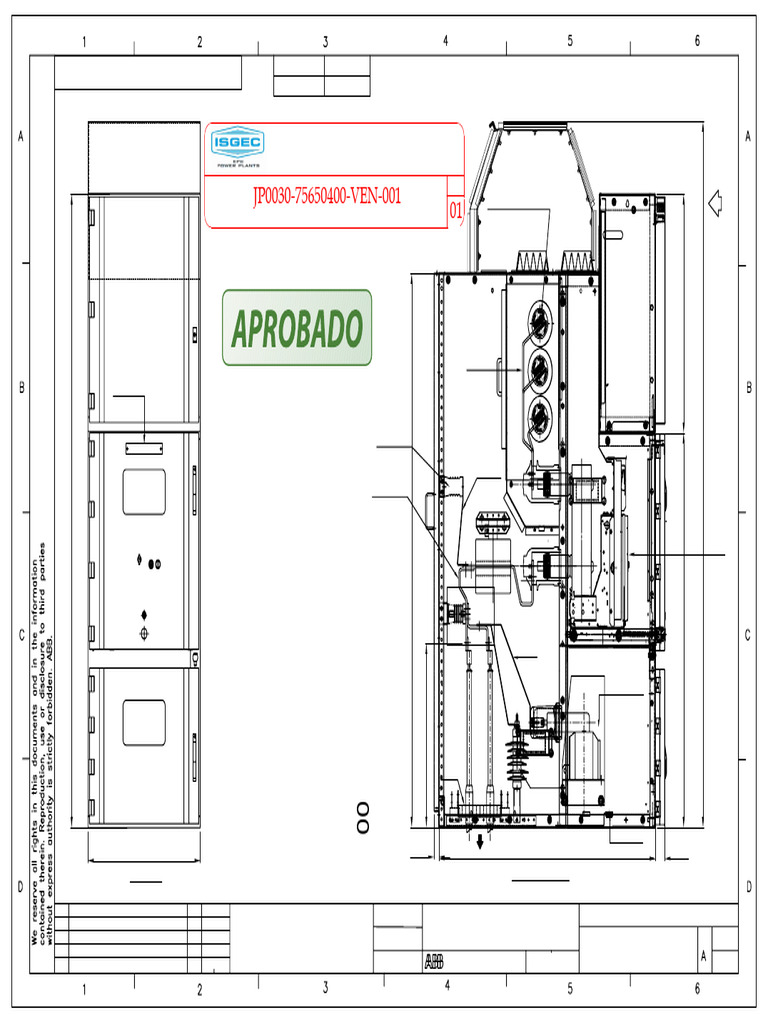 13.8kV GA, SLD and Schematics DRG R01 | PDF | Electric Power | Power Engineering