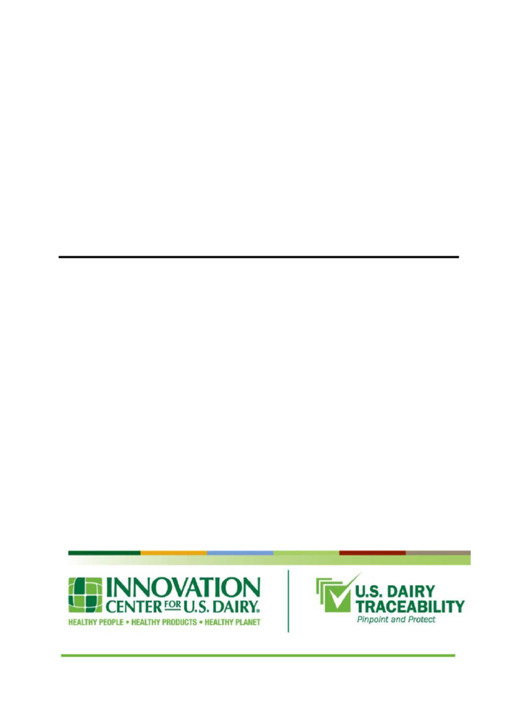 Dairy Product Traceability Guidance | PDF | Dairy | Milk