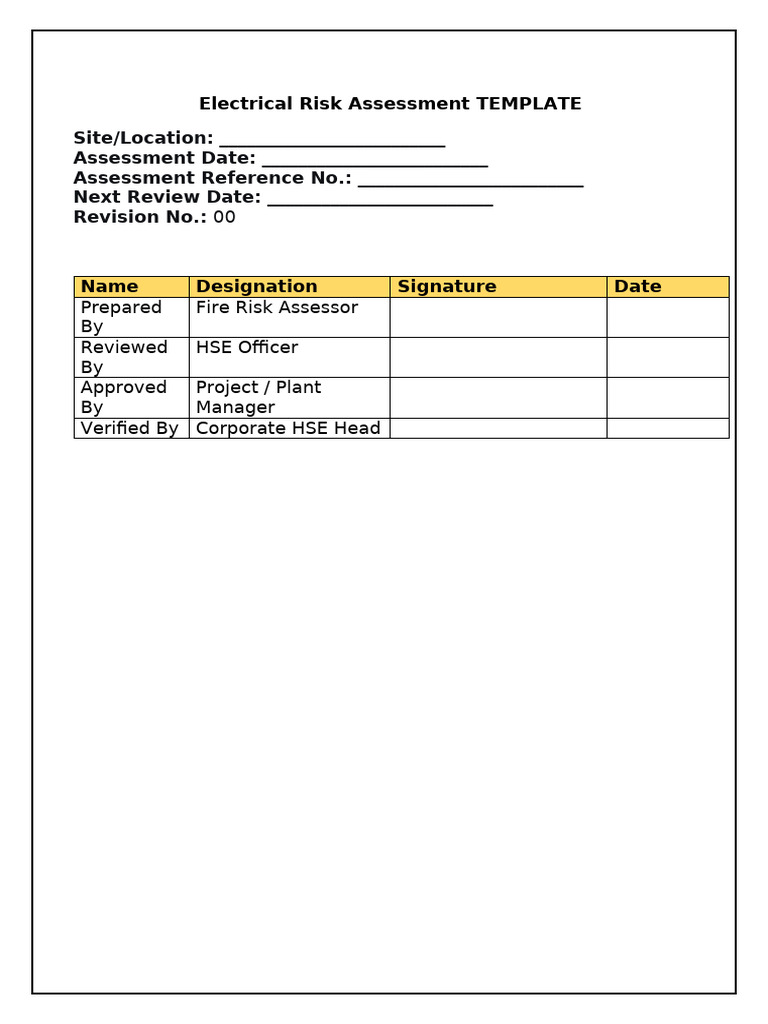 Electrical Risk Assessment | PDF | Insulator (Electricity) | Electrical ...