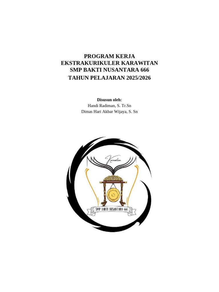 Final Proker Karawitan SMPBN666 Lengkap | PDF