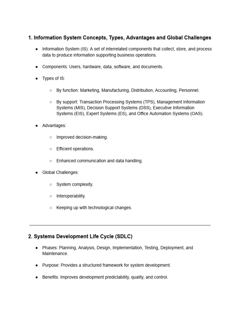 Information Systems | PDF | Software Development Process | System