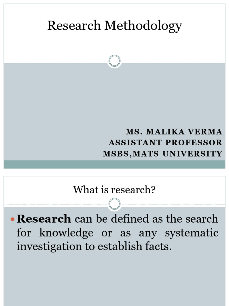 Research Methodolody | PDF | Sampling (Statistics) | Hypothesis