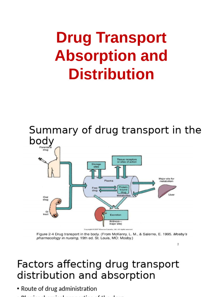 Drug Transport and Absorption Mechanisms | PDF | Acid Dissociation ...
