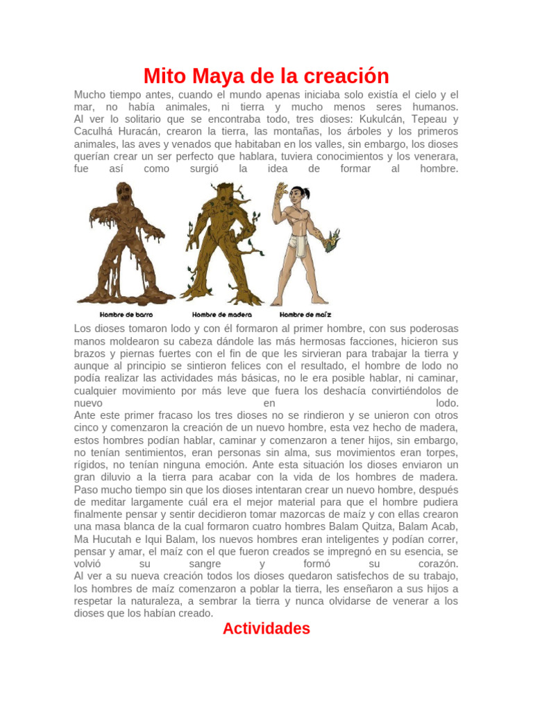 Mito Maya de La Creación | PDF