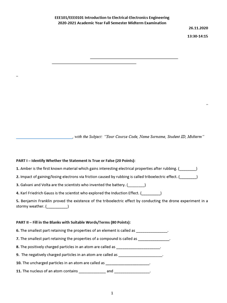 Introduction To Eee | PDF | Atoms | Energy Level