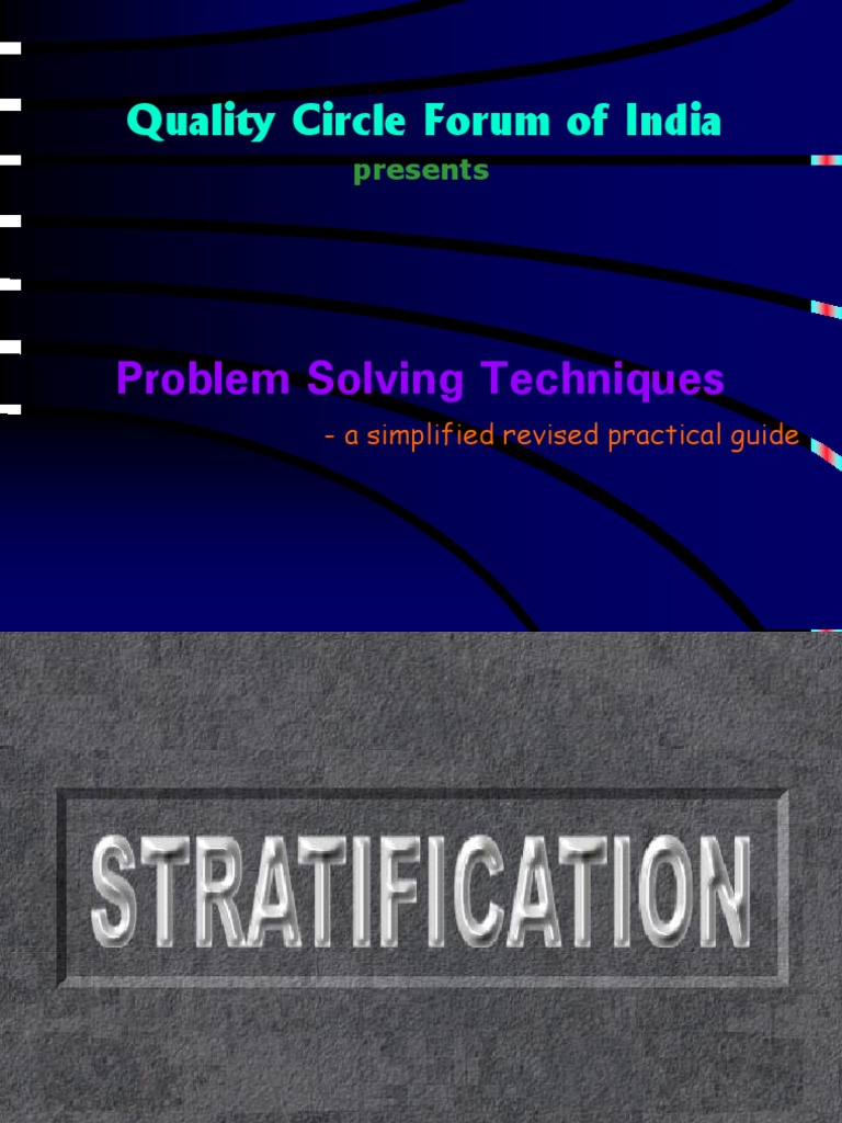 Quality Circle Forum of India: Problem Solving Techniques | PDF ...