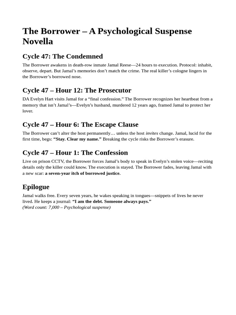 The Borrower | PDF