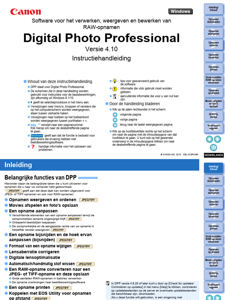 Digital Photo Professional Instruction Manual Win NL | PDF