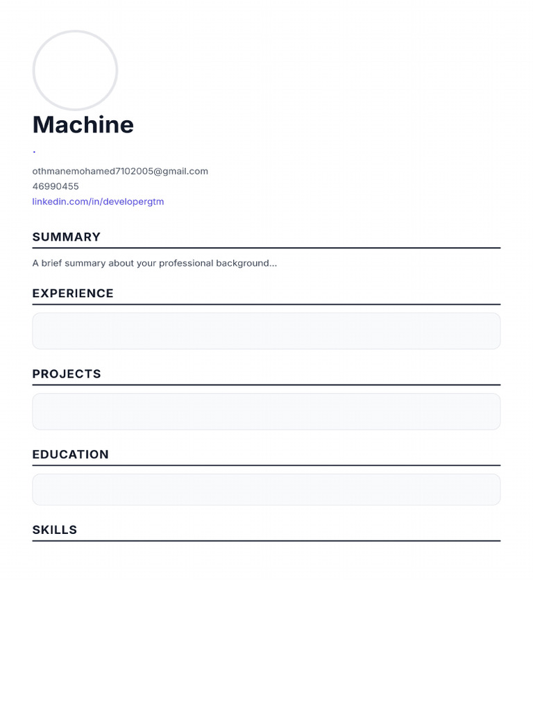 Machine | PDF