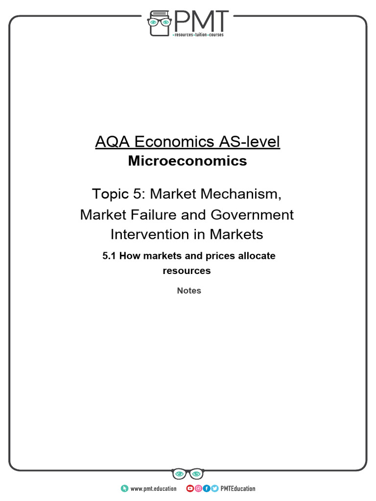 How Prices Allocate Resources in Markets | PDF