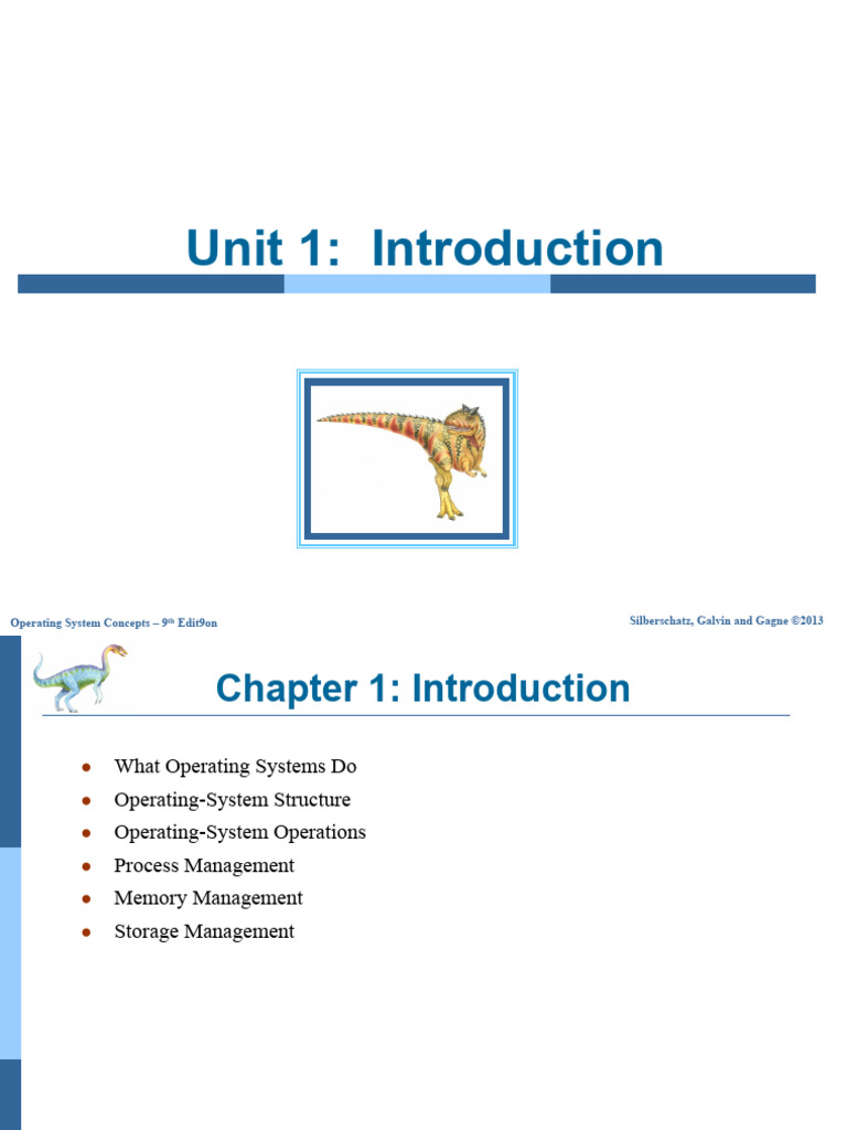 UNIT 1 | PDF | Computer Data Storage | Operating System