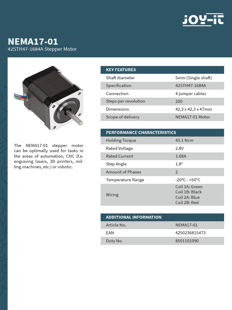 NEMA17-01-Datasheet | PDF