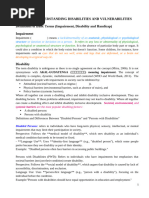 Distinctions: Disability, Impairment, Handicap | PDF | Disability ...