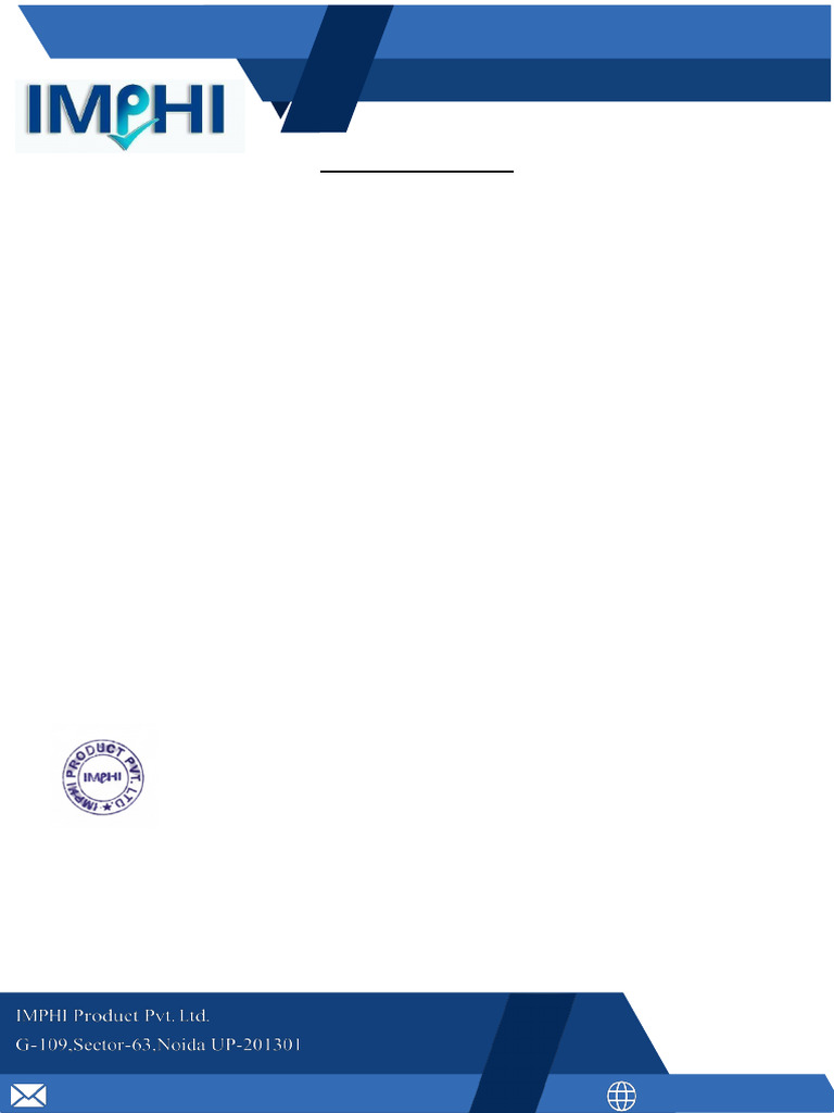 Relieving Letter from Imphi Product Pvt Ltd | PDF