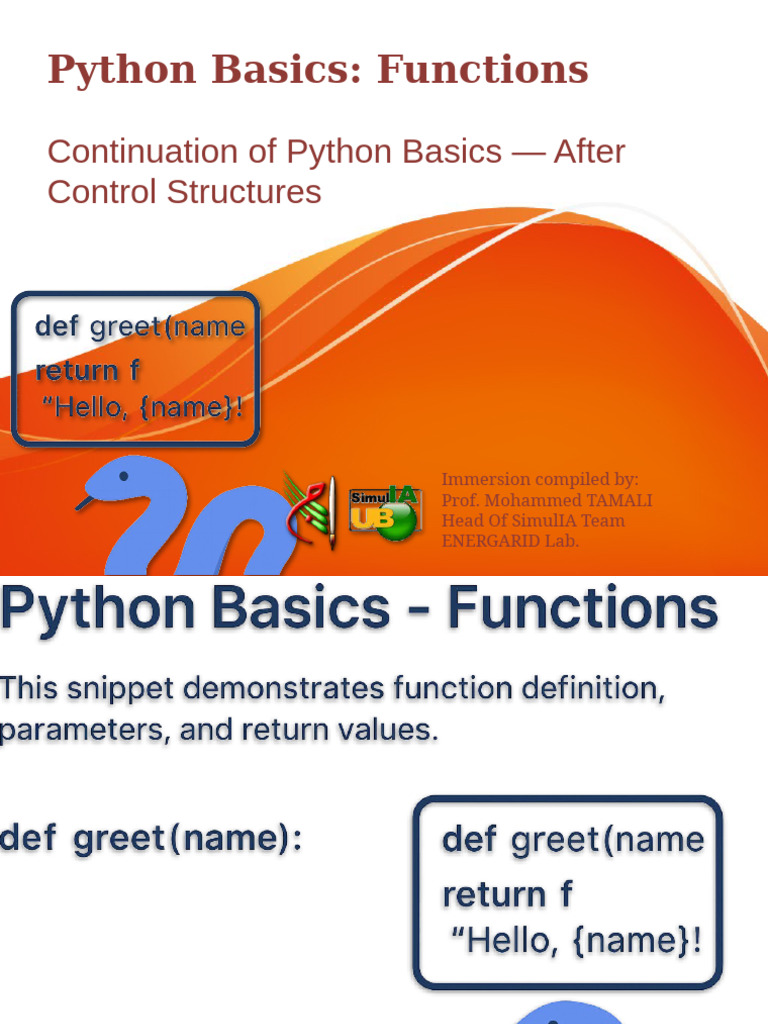Python Basics Functions | PDF | Parameter (Computer Programming) | Anonymous Function
