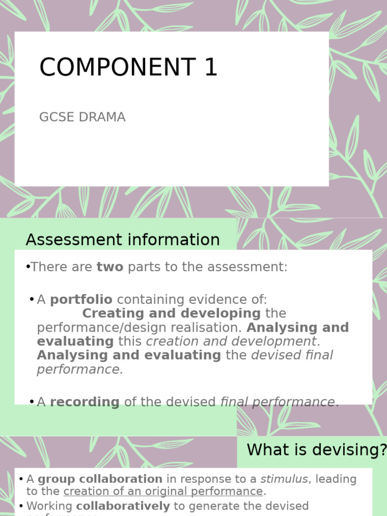 Component 1 intro | PDF | Cognition | Cognitive Science