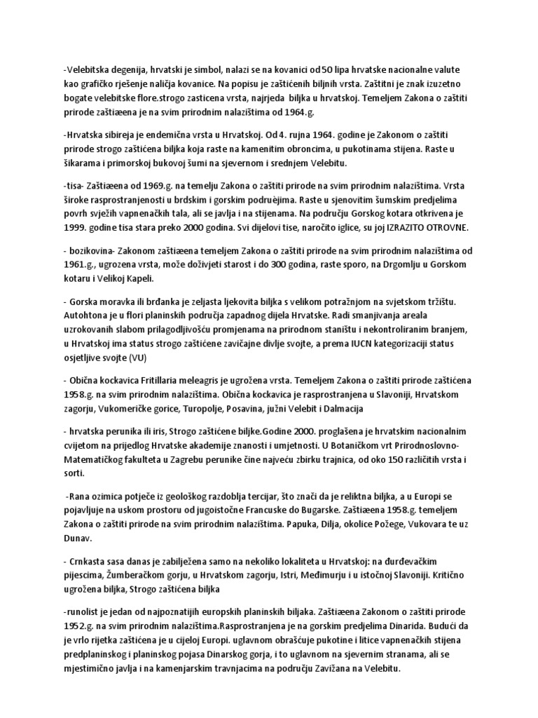 Velebitska Degenija | PDF