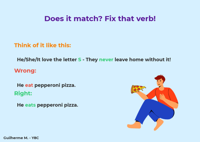 Does It Match Fix That Verb! PDF | PDF