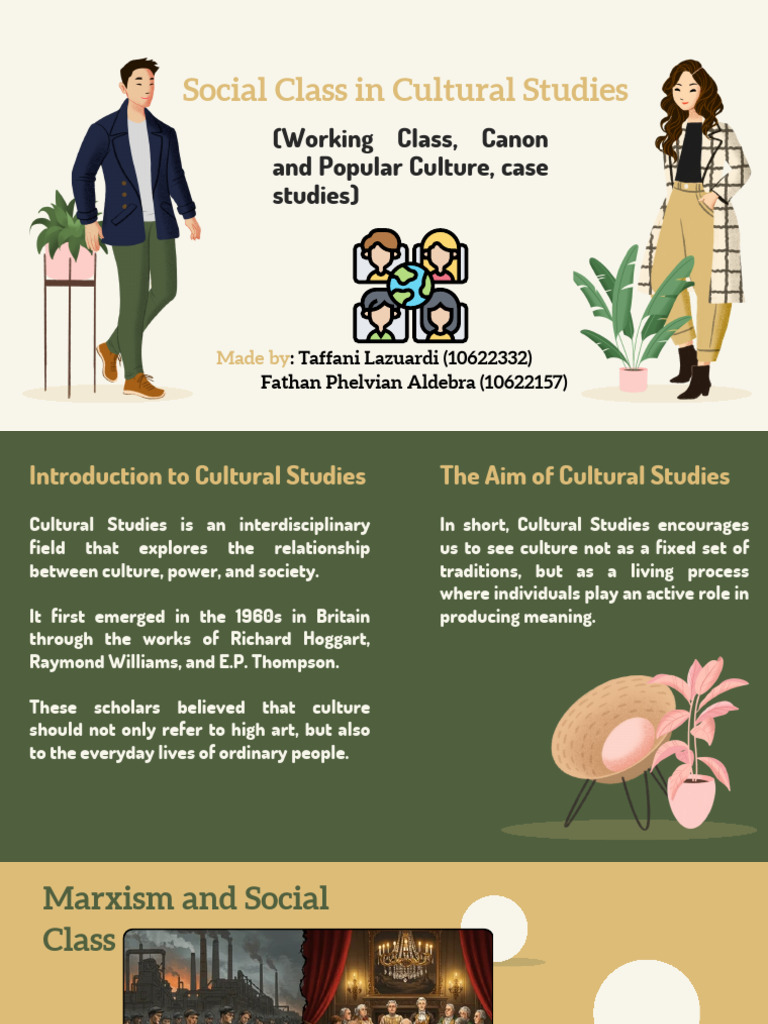Social Class in Cultural Studies (Working Class, Canon and Popular ...