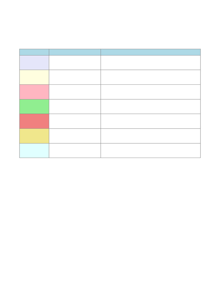 Programme Revision Bac Technique Colored | PDF