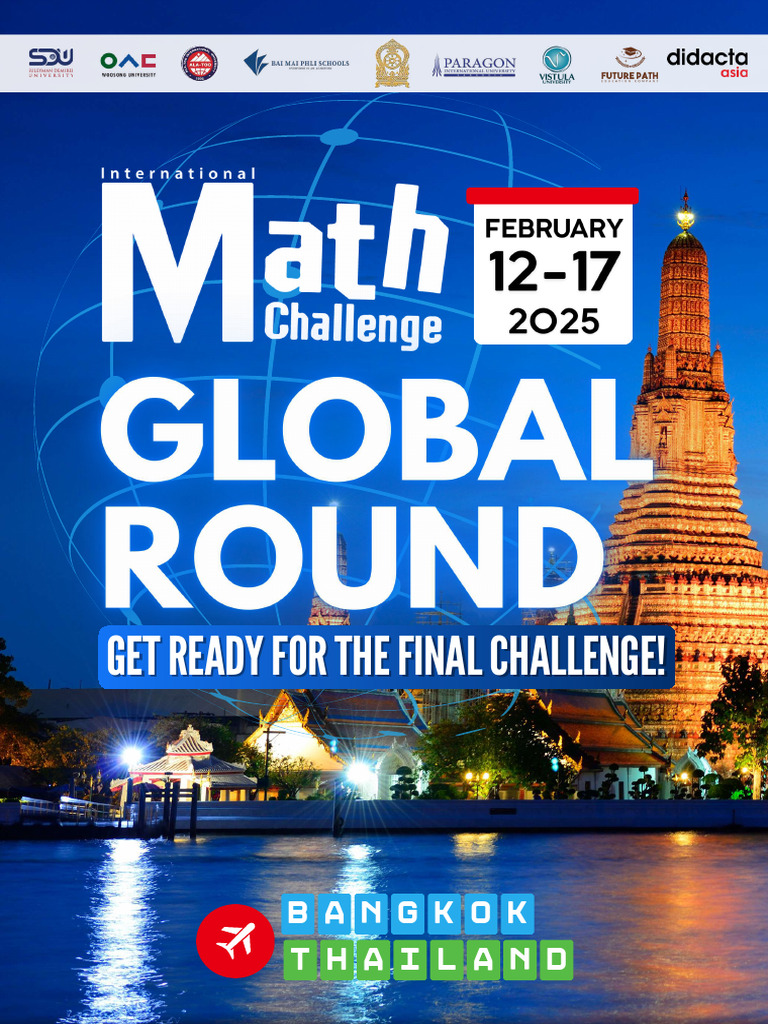 MATH Challange STANDARD Global Round - Compressed - Compressed | PDF | Bangkok | Thailand