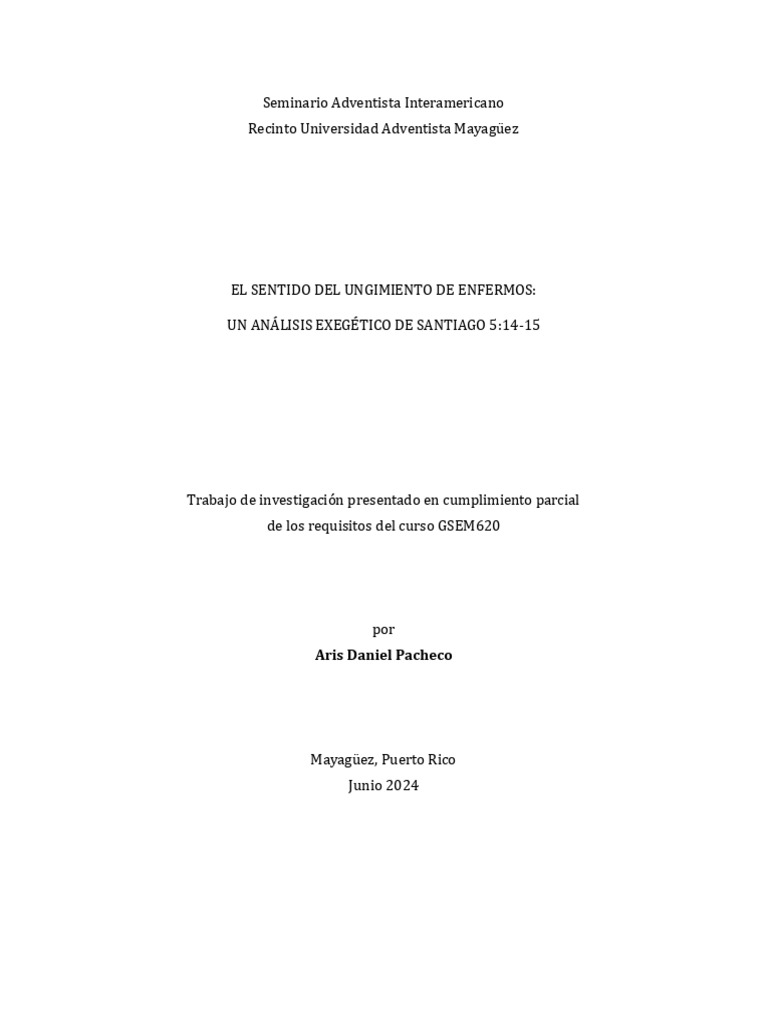 El Sentido Del Ungimiento en Santiago Editado | PDF