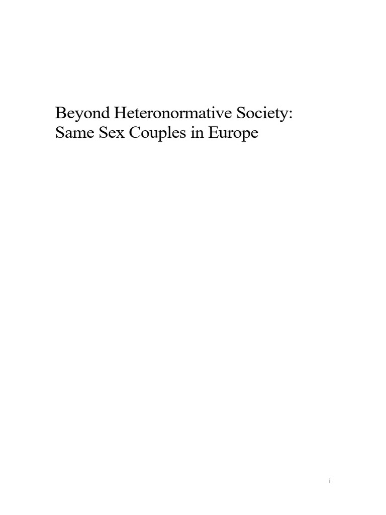 Beyond Heteronormative Society-Final | PDF | Human Rights | Same Sex ...