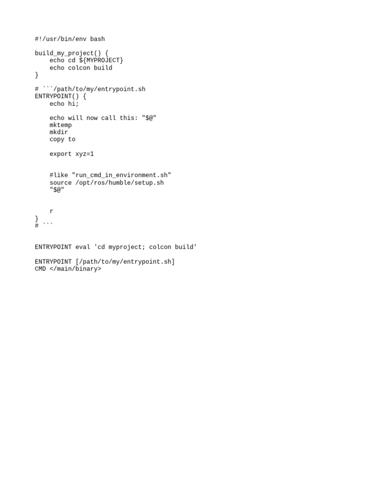Bash Script for Project Build Setup | PDF
