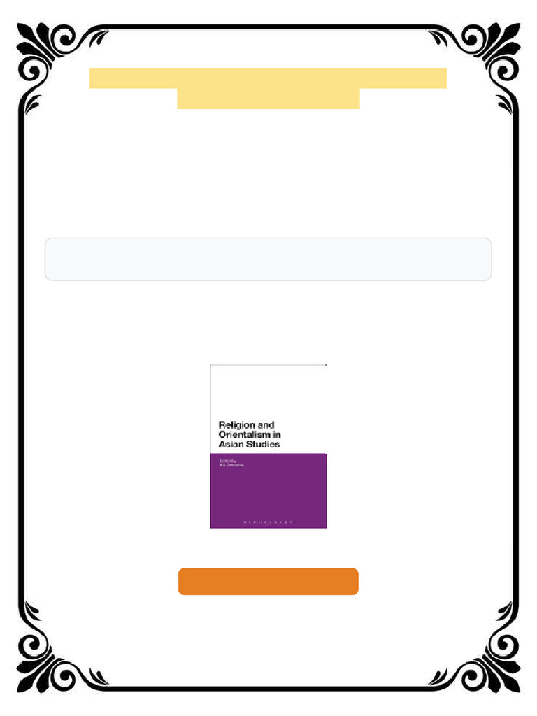 Religion and Orientalism in Asian Studies 1st Edition Kiri Paramore pdf ...