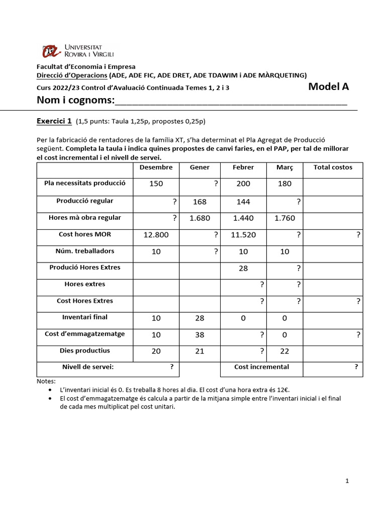 Examen AC Temes 1,2 I 3 22-23 | PDF