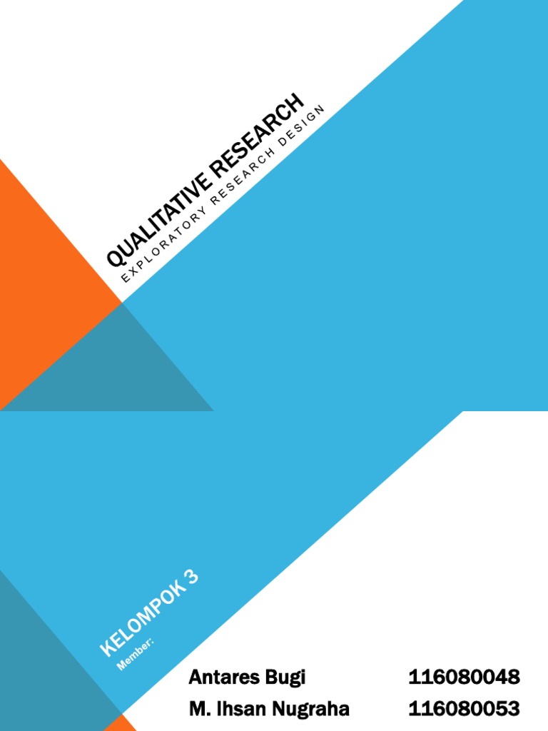 Riset Kualitatif Rancangan Riset Eksploratif | PDF | Qualitative Research | Focus Group