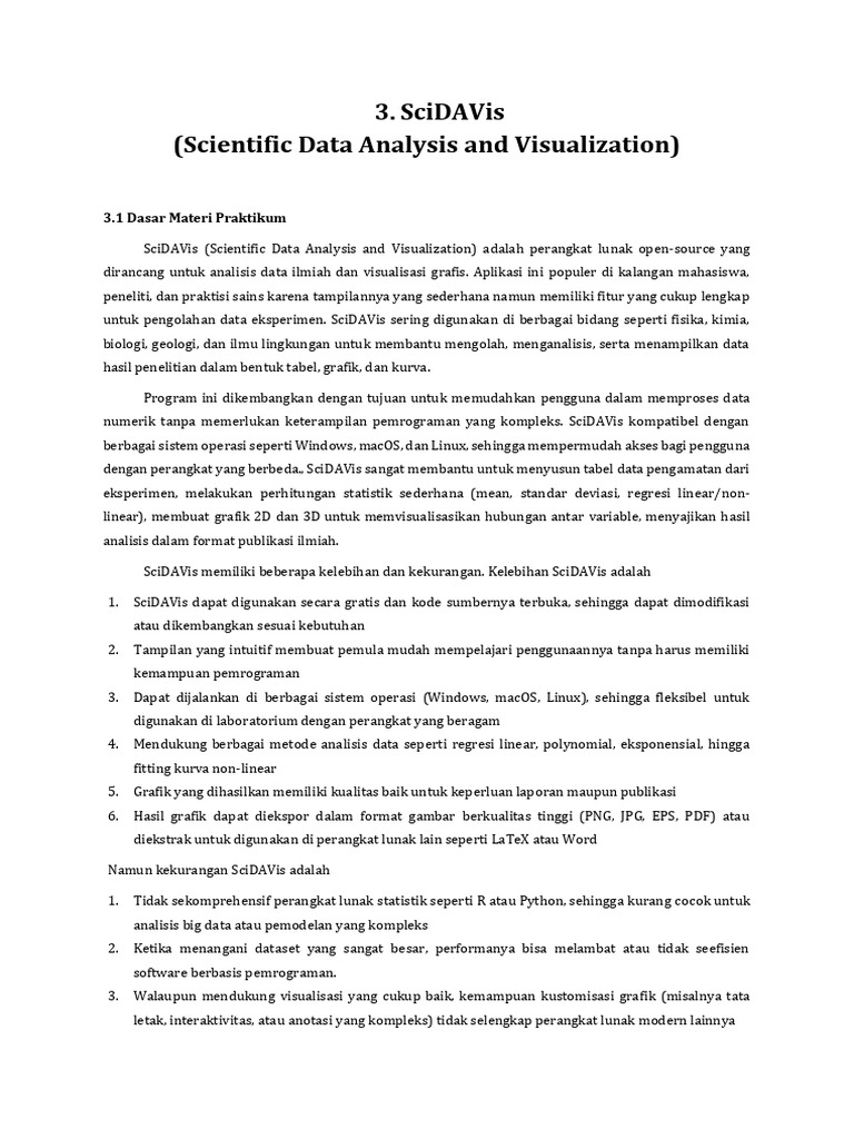 Modul SciDAVis | PDF