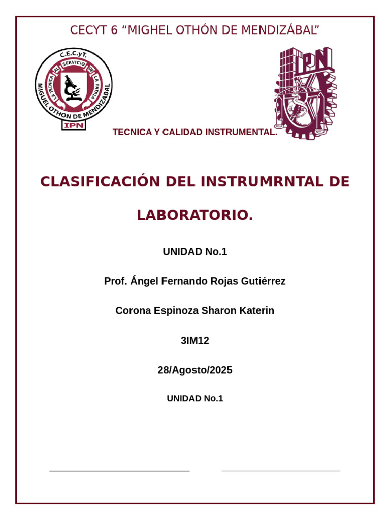 Técnica y Calidad Instrumenta Sharon Katerin | PDF
