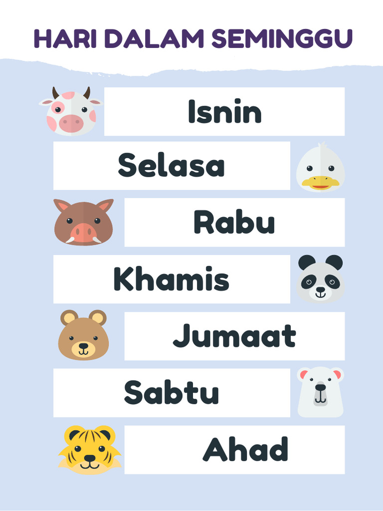 Hari Dalam Seminggu | PDF