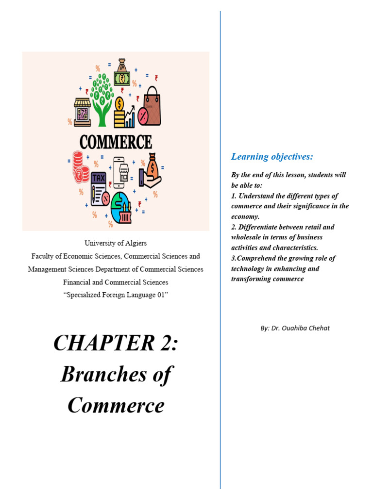 Understanding Commerce Branches | PDF | Retail | Commerce
